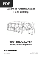 Lycoming O-540 Engine Specs | PDF | Engines | Cylinder (Engine)