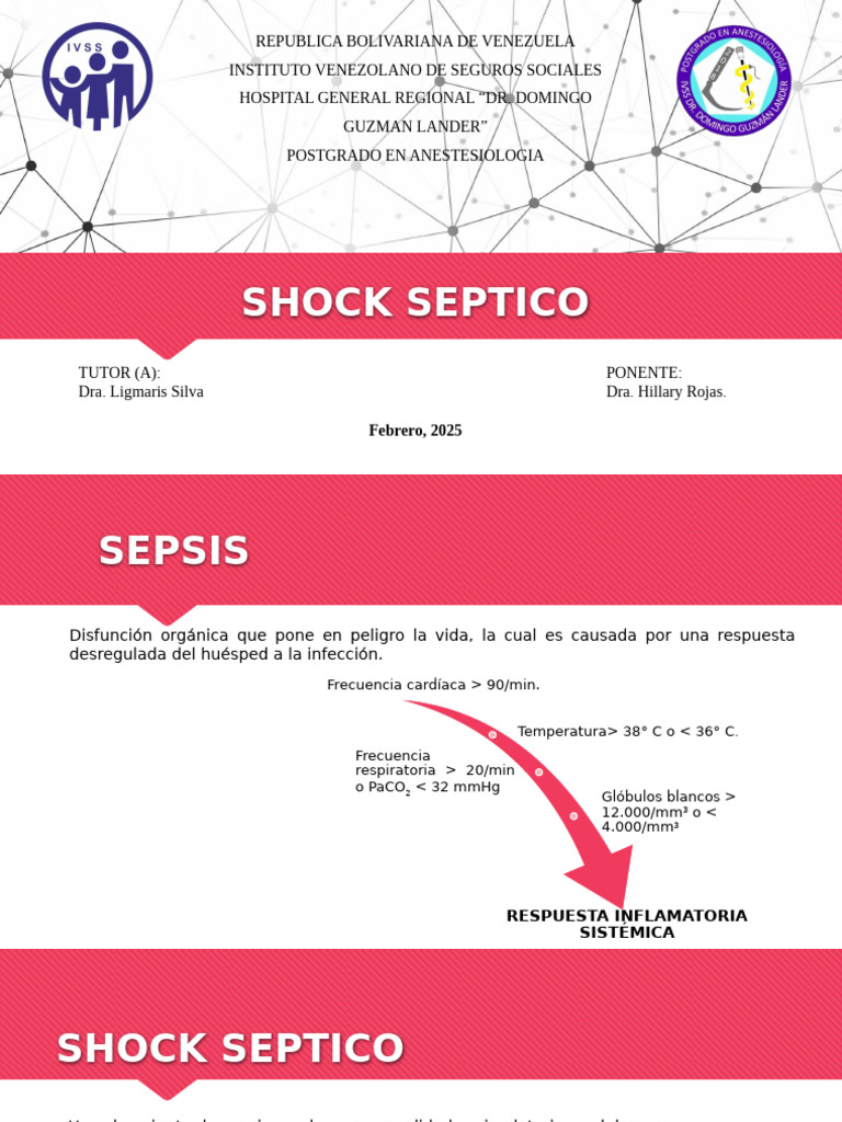 shock septico | PDF | Septicemia | Fisiología