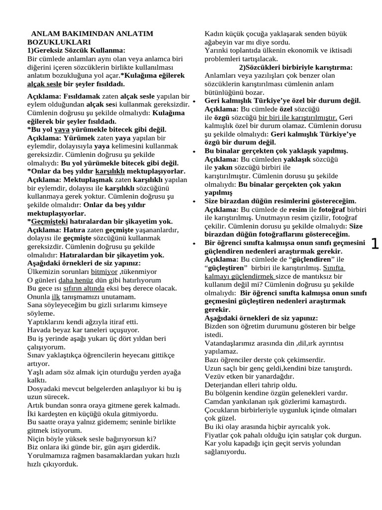 11 Tde Anlatim Bozukluklari | PDF