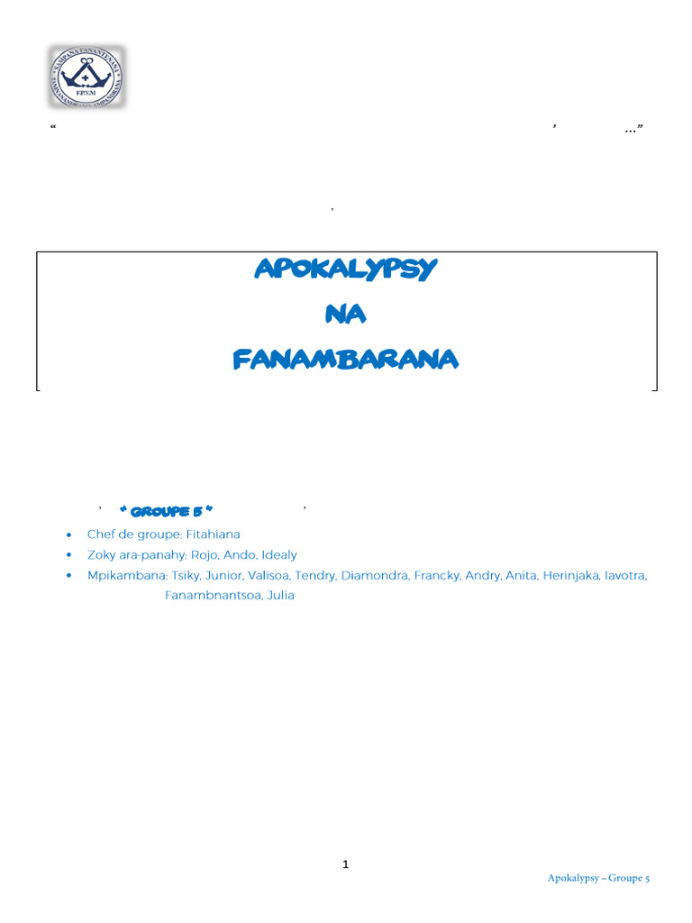 Apokalypsy | PDF
