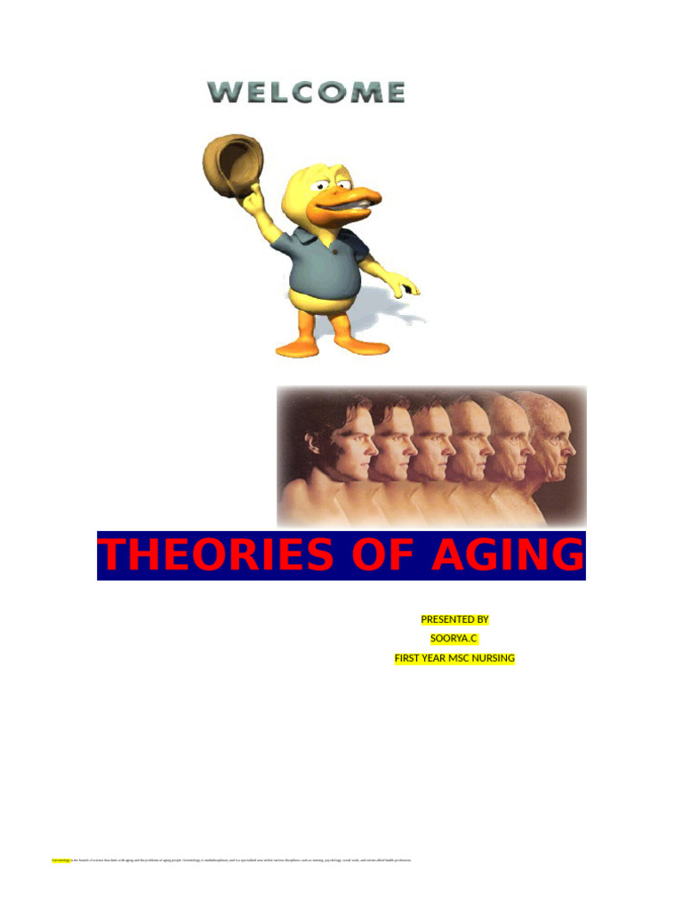 Theories of Aging | PDF | Ageing | Senescence