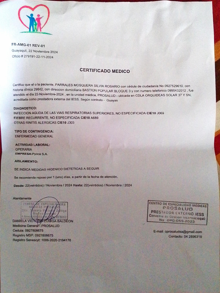 Certificado 11 | PDF | Programas sociales | Enfermedades y trastornos humanos