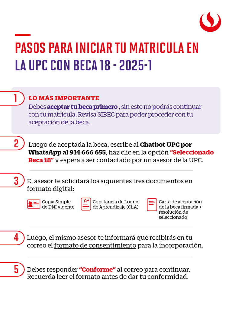 Pasos - Matrícula UPC | PDF