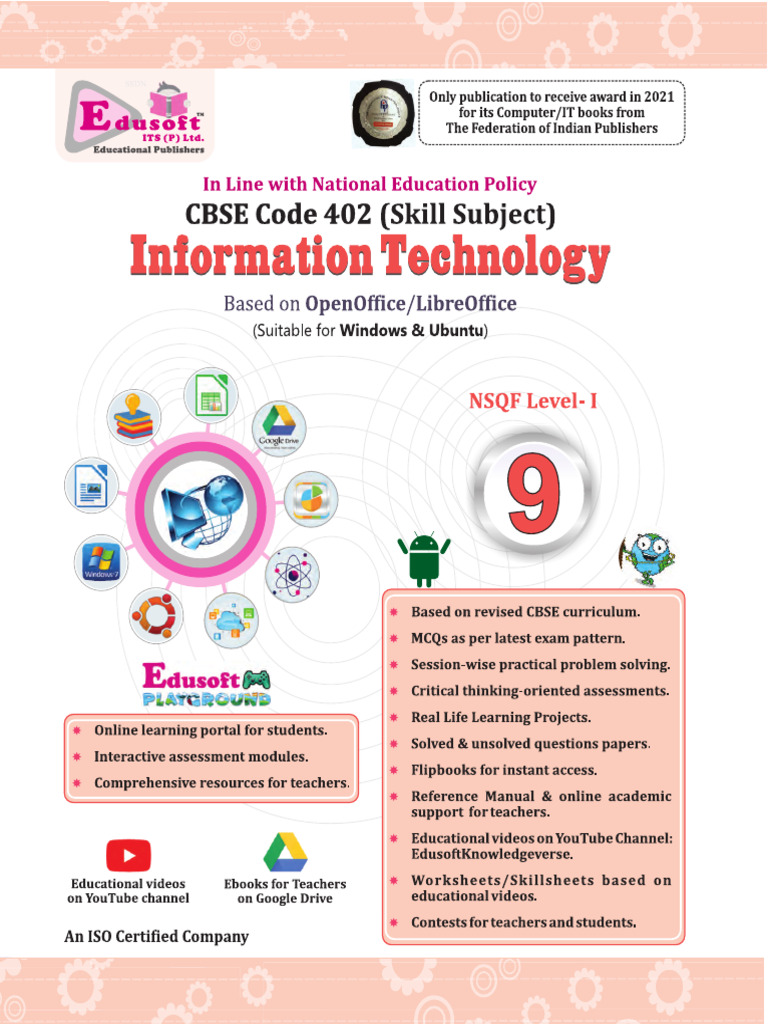 Information Technology OpenOffice LibreOffice (CBSE Code 402) Class-IX | PDF