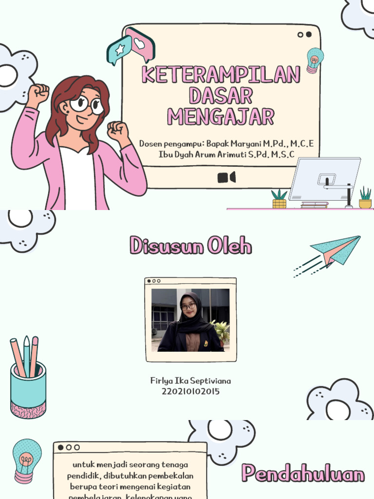 220210102015_Firlya Ika Septiviana_PPT Keterampilan Dasar Variasi Dan Diskusi Kel. Kecil | PDF