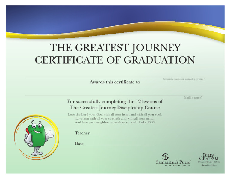 Graduation Certificate for Discipleship | PDF