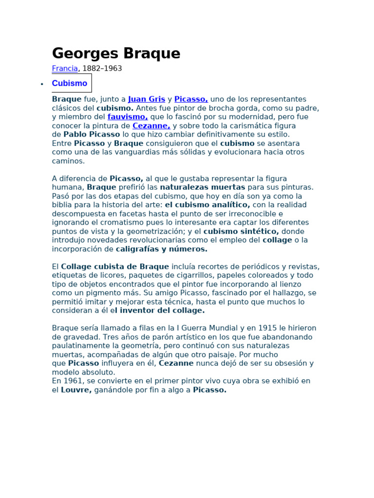 Georges Braque | PDF