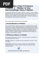 Class 9 Chemistry: Matter Overview | PDF