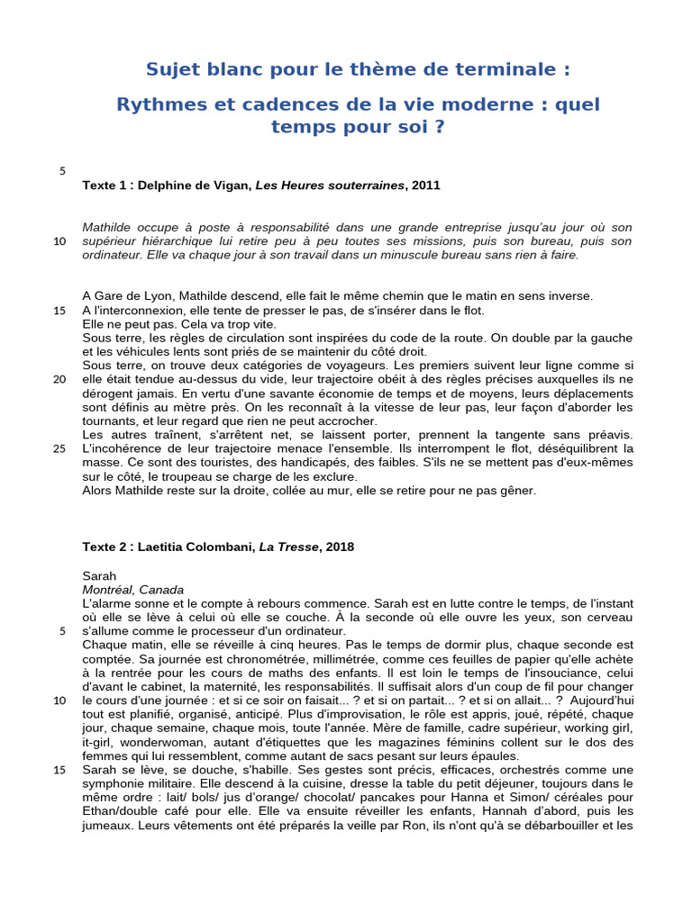 Cadences modernes et quête de bonheur | PDF