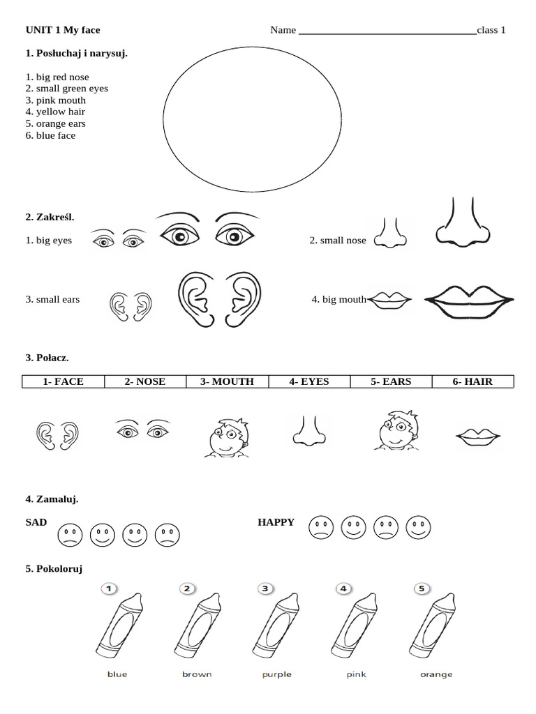 MY FACE Test KL I | PDF