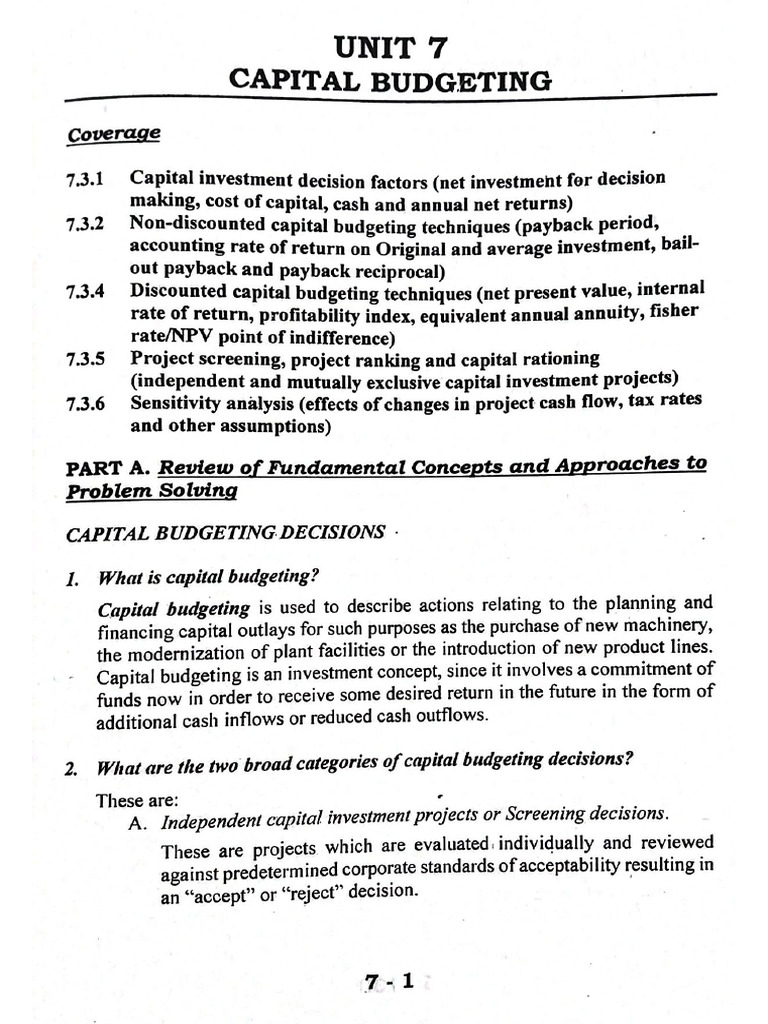 Capital-Budgeting | PDF