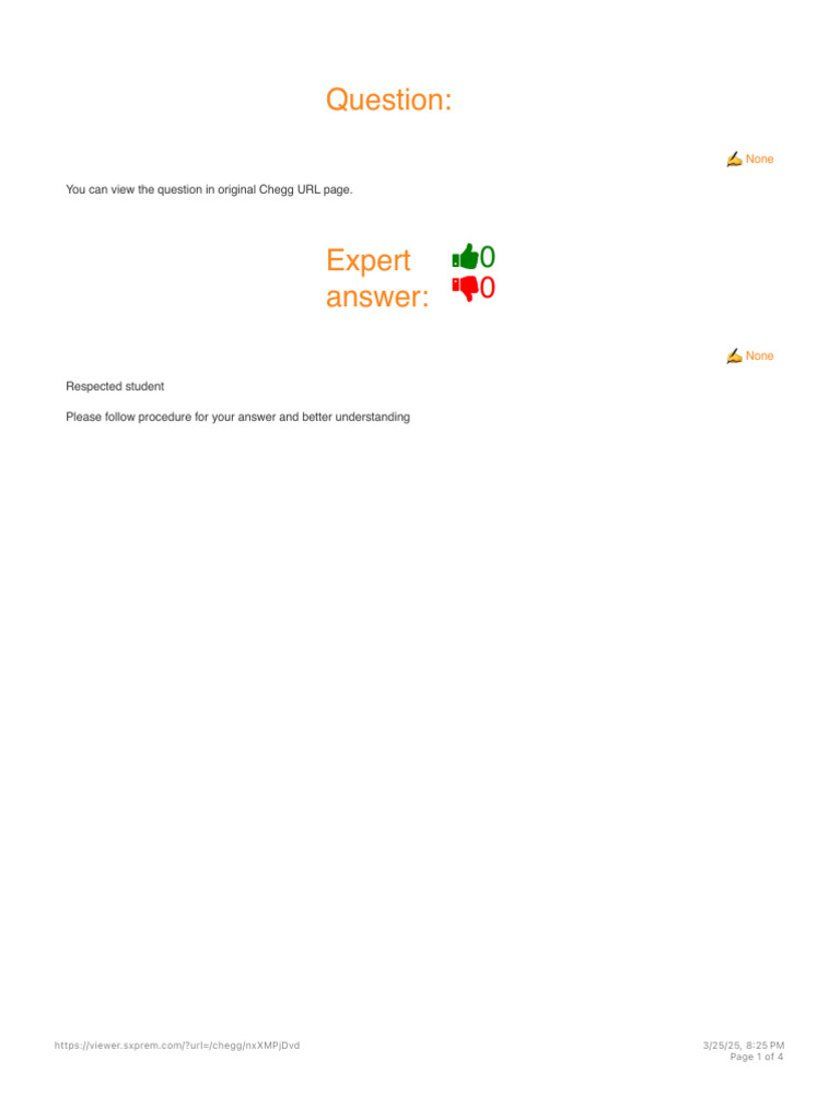 You Can View The Question in Original Chegg URL Page | PDF