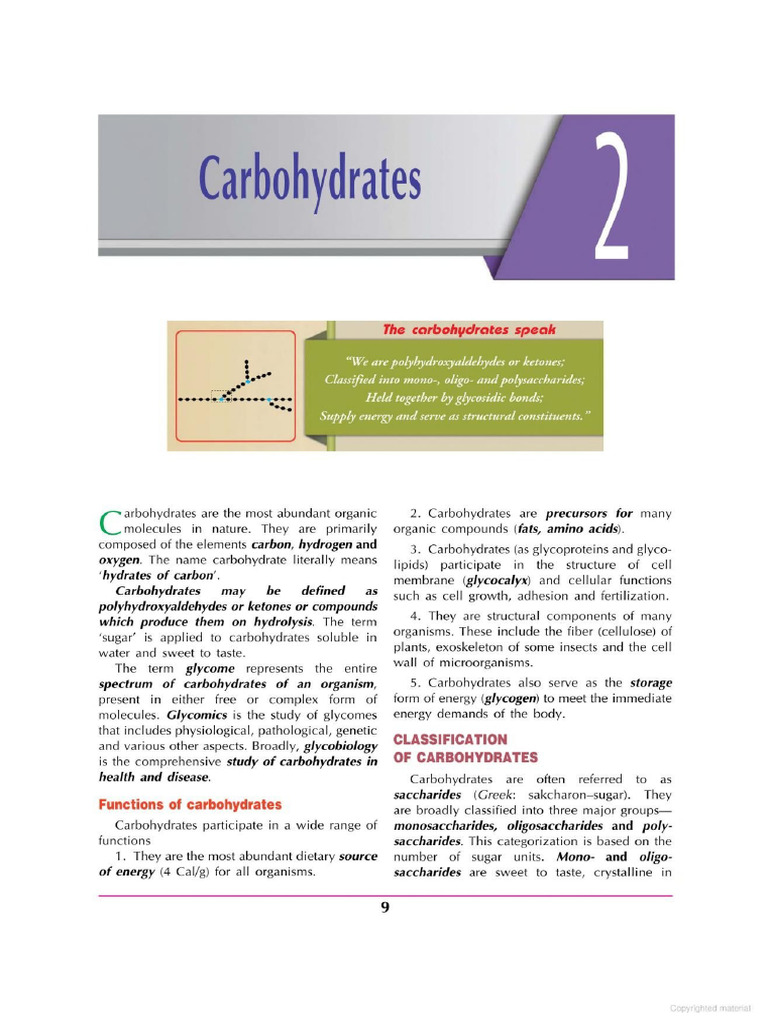 Carbohydrates | PDF