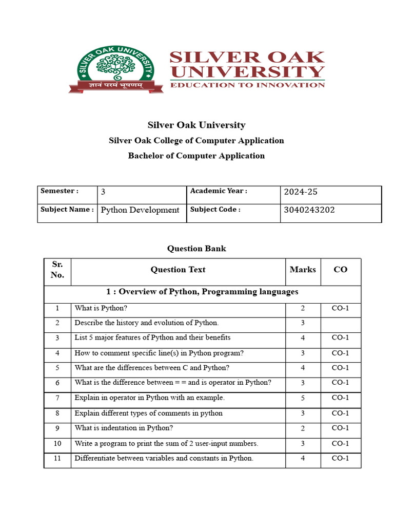 Question bank python.docx | PDF | Python (Programming Language ... Question bank python.docx | PDF | Python (Programming Language ...