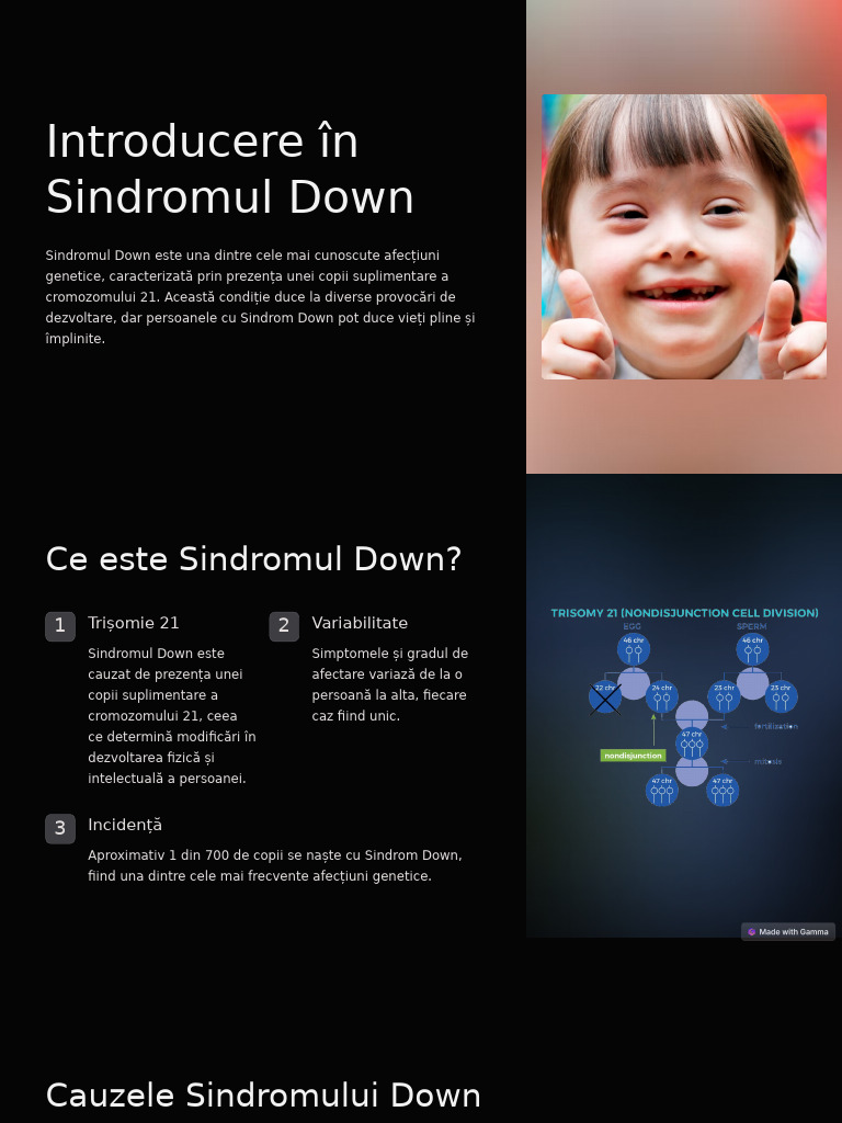 Introducere in Sindromul Down | PDF