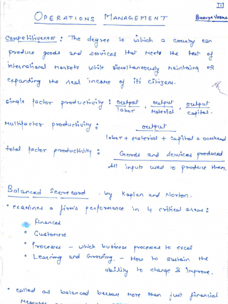 Operations Management | PDF