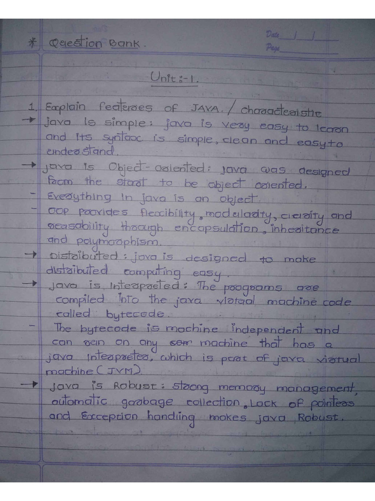 Oopu Solved Question Bank | PDF