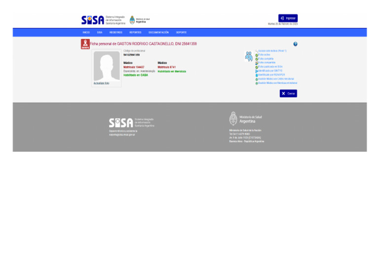 Matricula Sisa | PDF