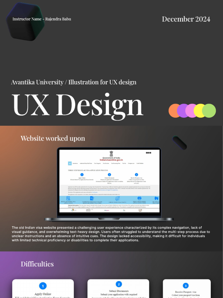 UX Design Improvements for Visa Website | PDF