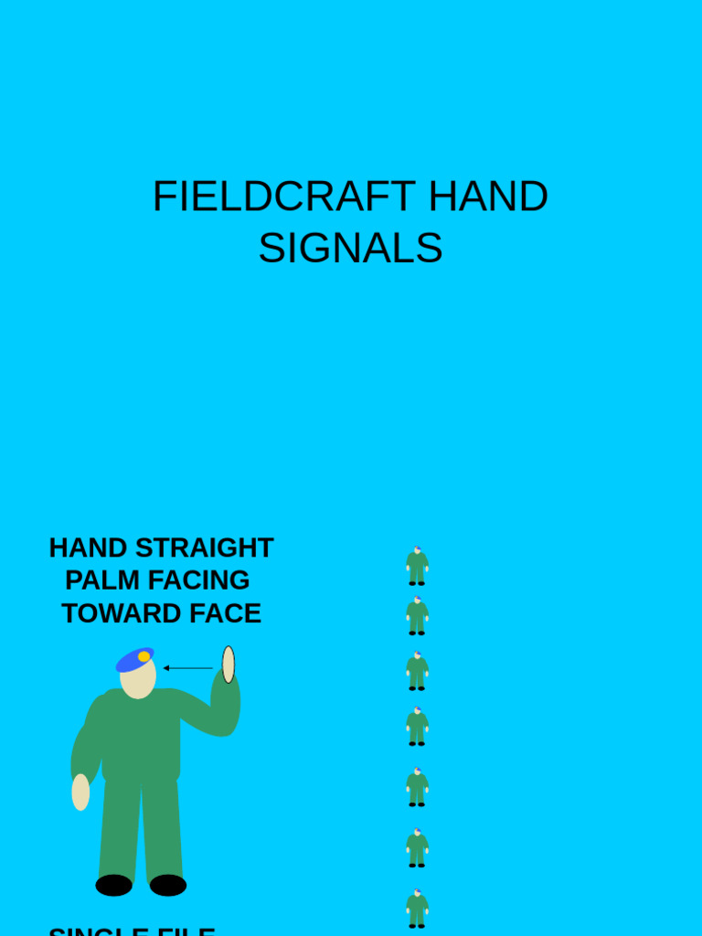 Fieldcraft Hand Signals Guide | PDF