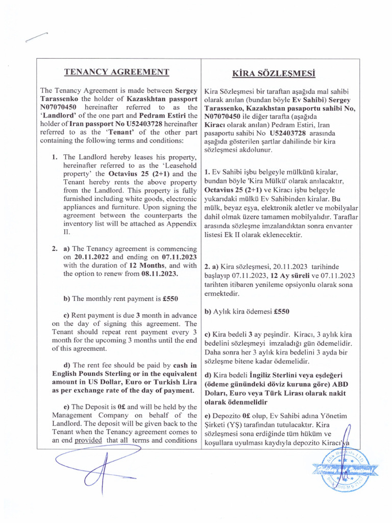 Tenancy Agreement | PDF