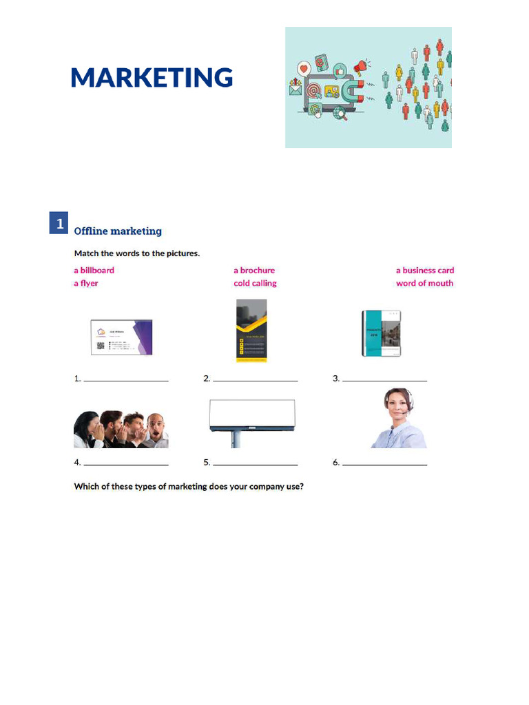 N4+ Marketing Worksheet | PDF