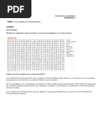 Sopa de Letras: Medios de Comunicación | PDF | Conceptos psicologicos ...