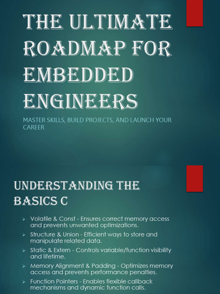 Roadmap For Embedded Engineers Pdf Program Optimization Computer Science