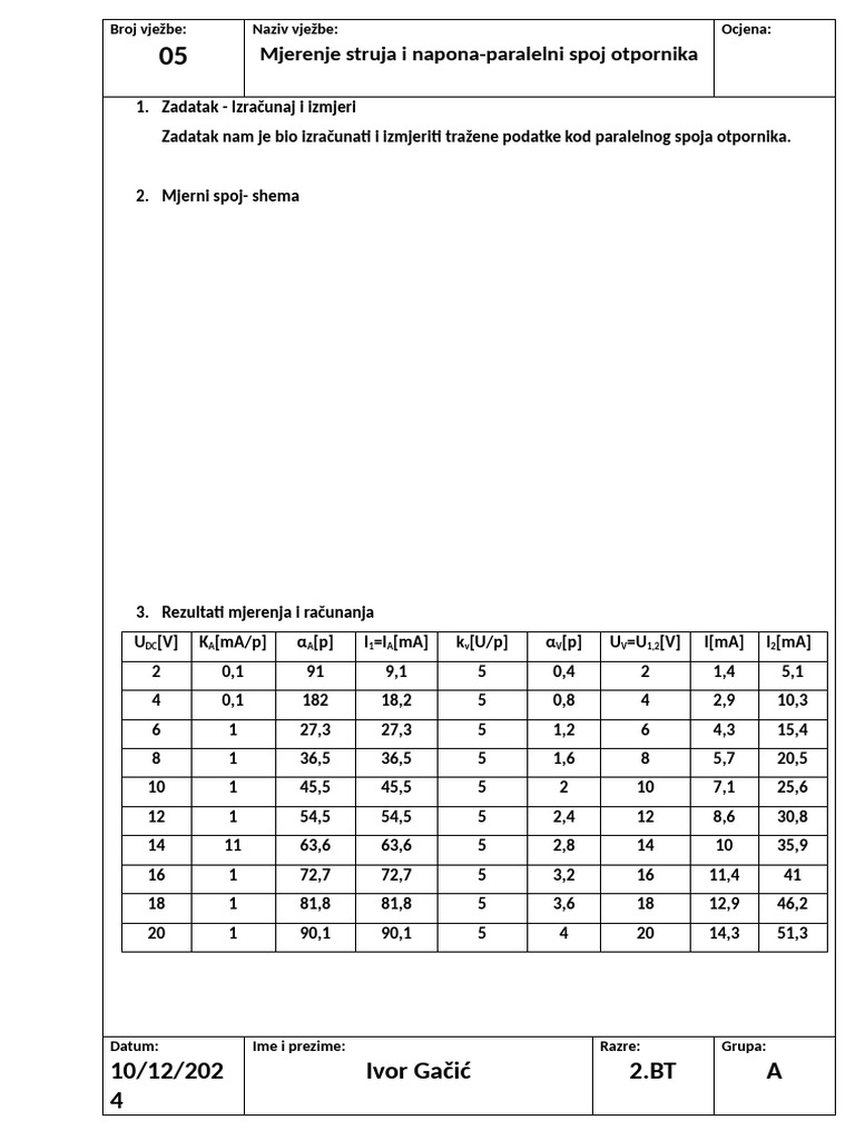 Mjerenje_elektrotehnike_5DZ | PDF
