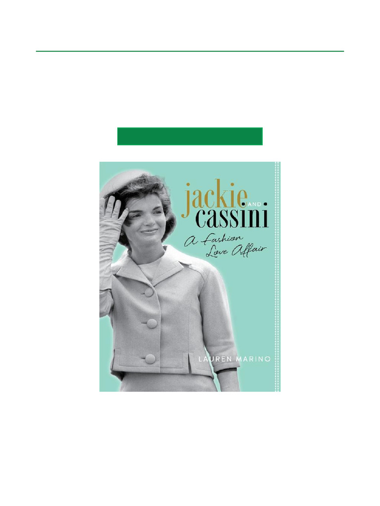 Top Rated Jackie and Cassini A Fashion Love Affair Complete Ebook Edition | PDF