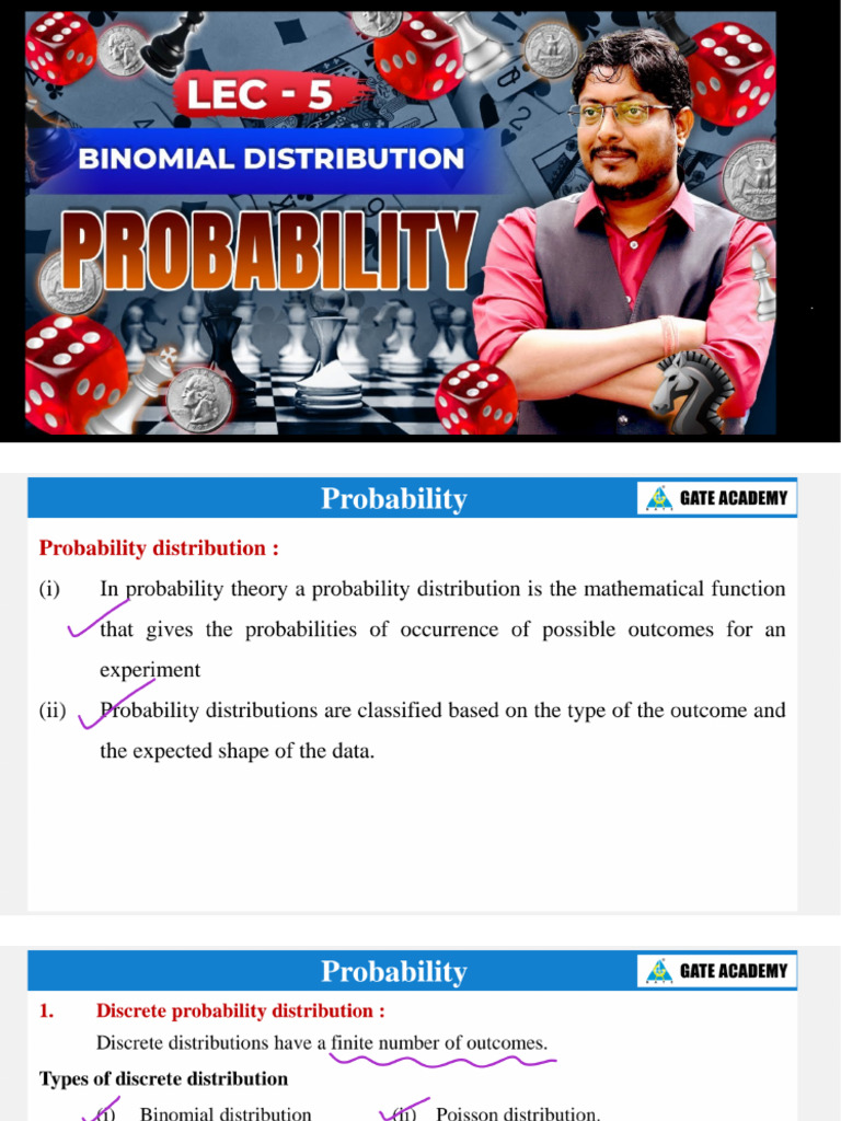 Probability - Binomial Distribution - #Gate #Probability | PDF