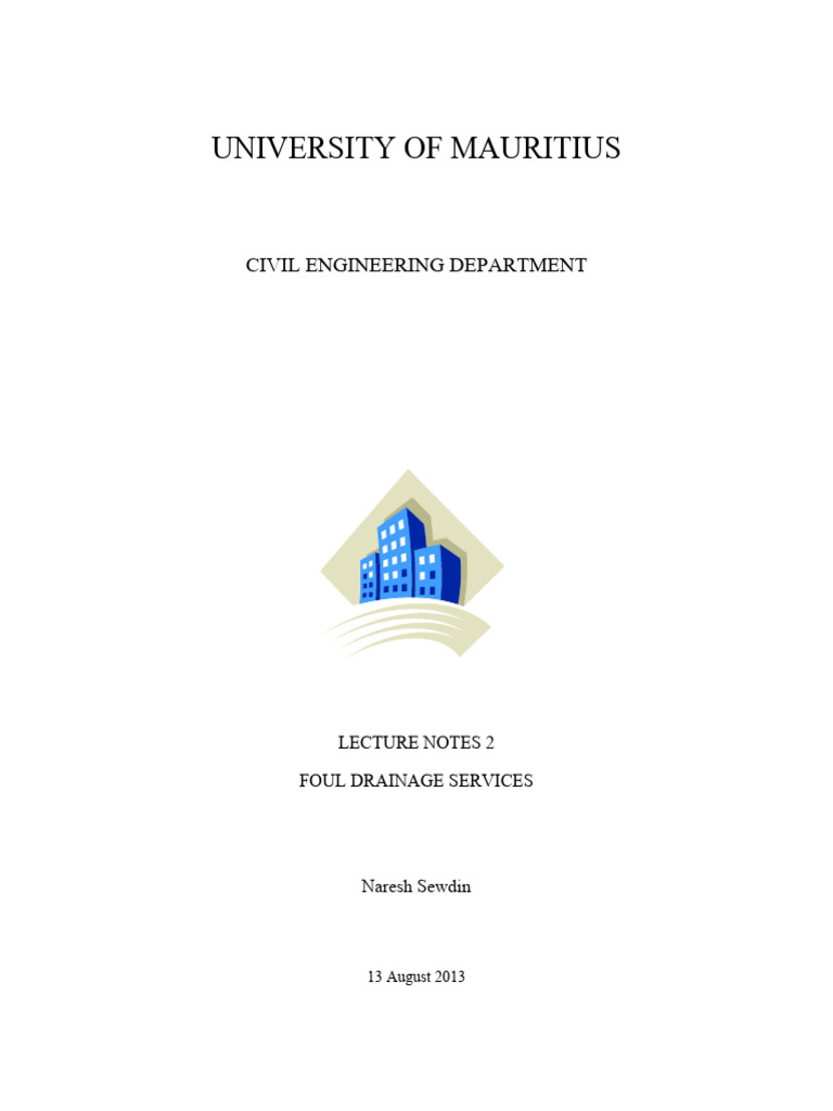 Building Services - Lecture 2 | PDF | Sanitary Sewer | Septic Tank