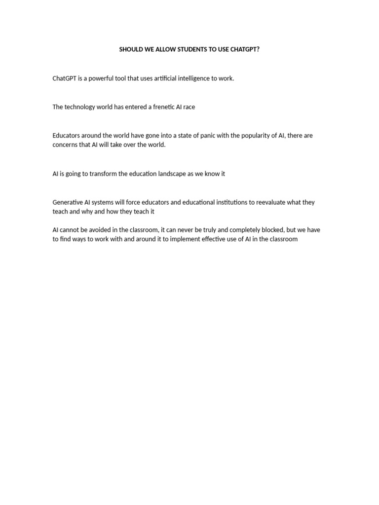 ChatGPT Is A Powerful Tool That Uses Artificial Intelligence To ...