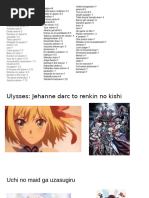 Comprehensive Anime List A-Z | PDF