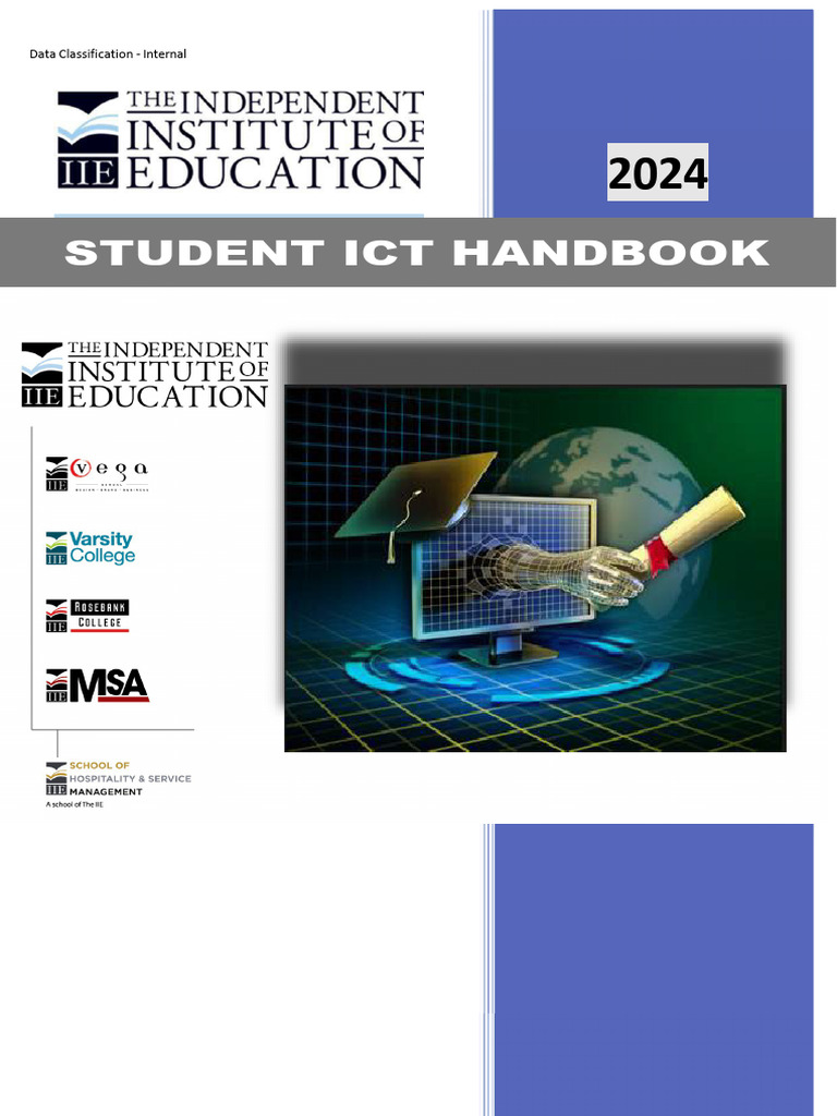 ICT Student Handbook Overview 2024 | PDF | Login | Internet