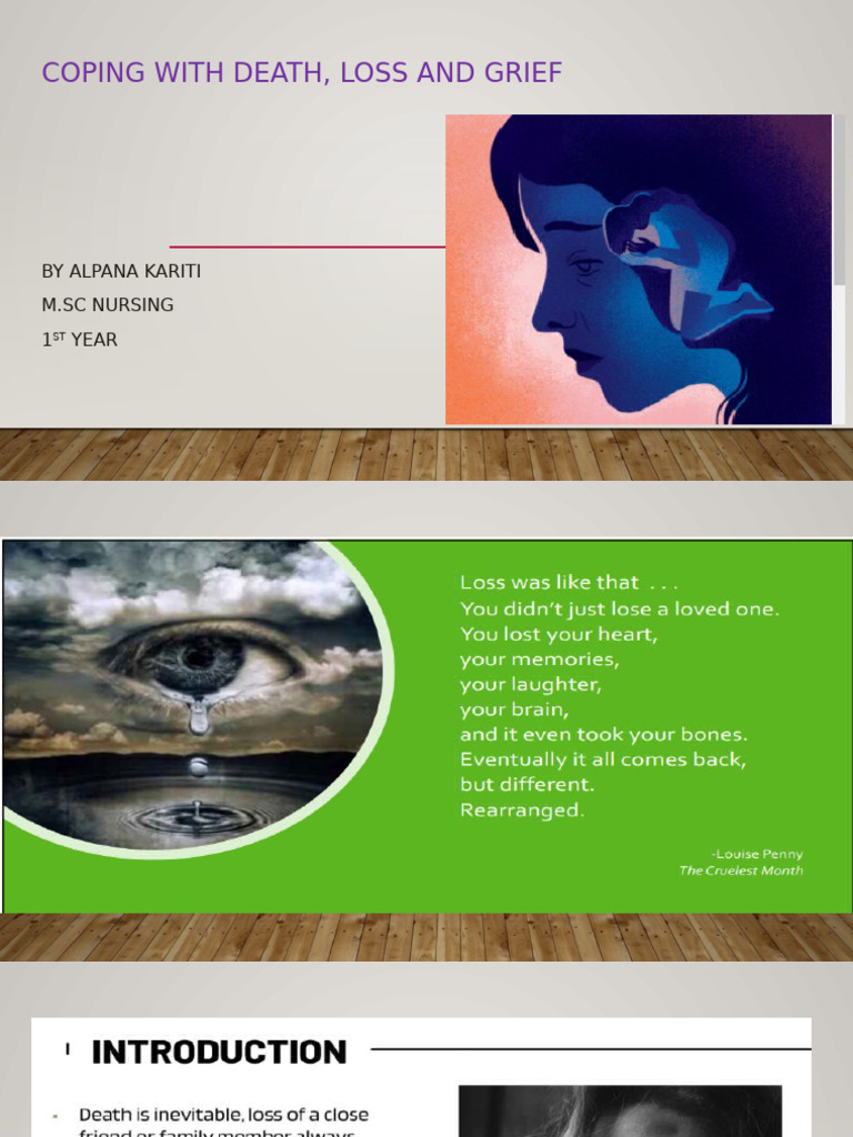 Coping With Death, Loss and Grief | PDF | Grief | Grief Counseling
