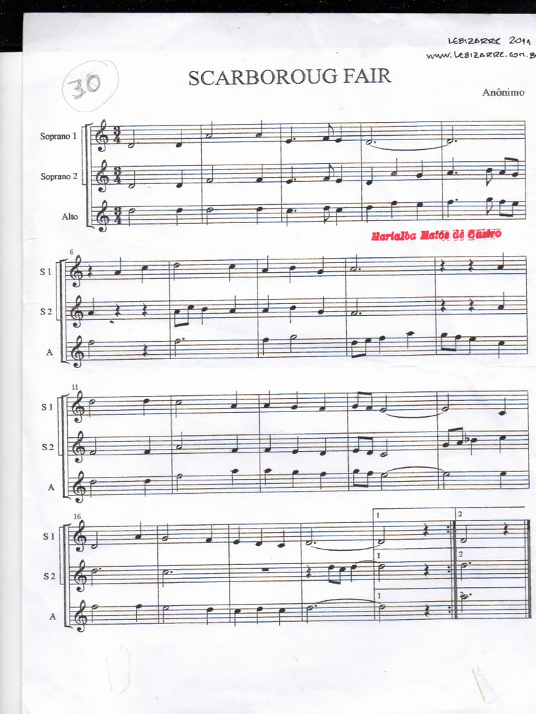 Scarbourough Fair | PDF