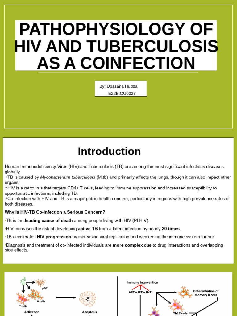 Pathophysiology of HIV and Tuberculosis as coinfection | PDF ...