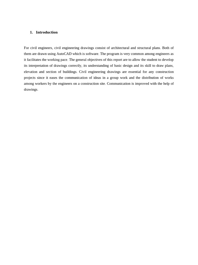 Civil Engineering Drawing | PDF