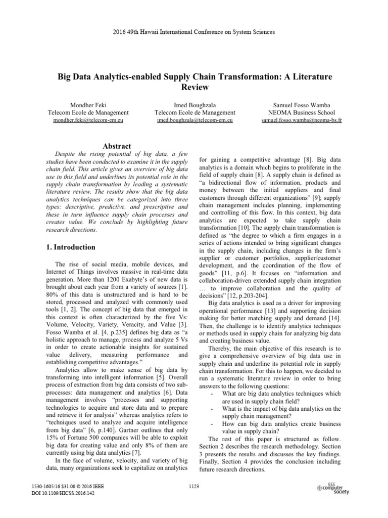 BigDataAnalytics-enabledSupplyChainTransformation ALiteratureReview ...