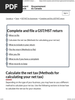 HST Recapture Calculation Guide | PDF | Tax Refund | Taxes