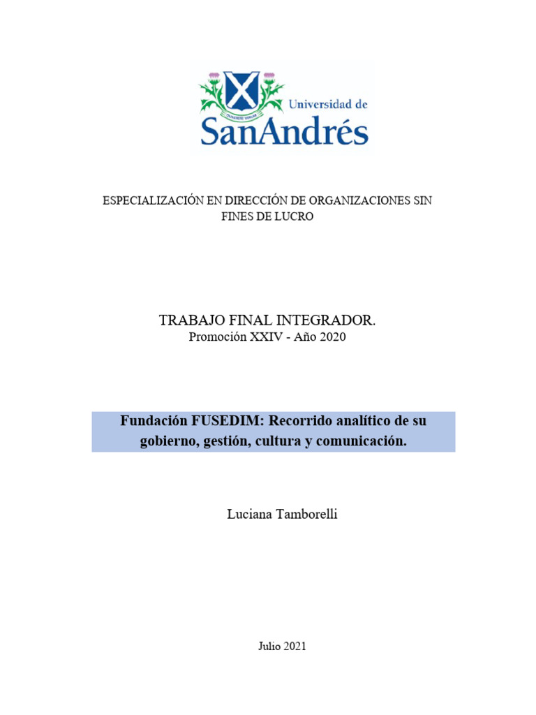 TAMBORELLI 12-07 | PDF | Organización no gubernamental | Invalidez