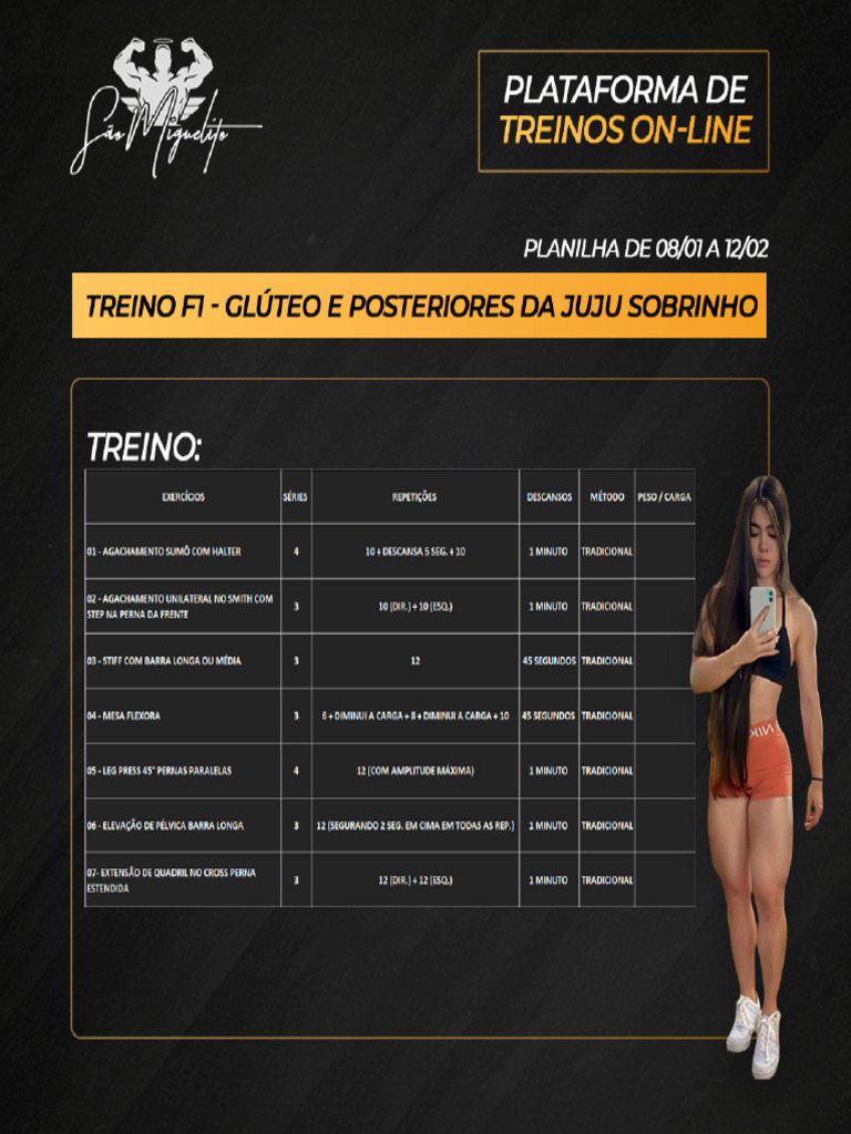 Glúteo e posterior - Juju | PDF