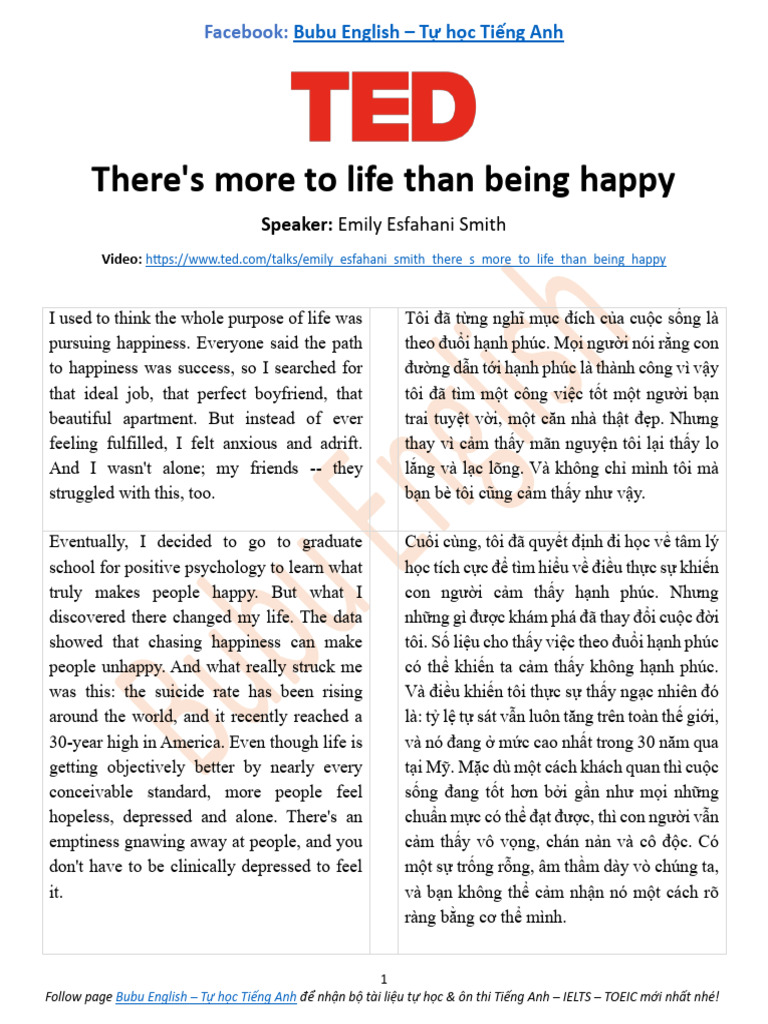 There - S More To Life Than Being Happy | PDF