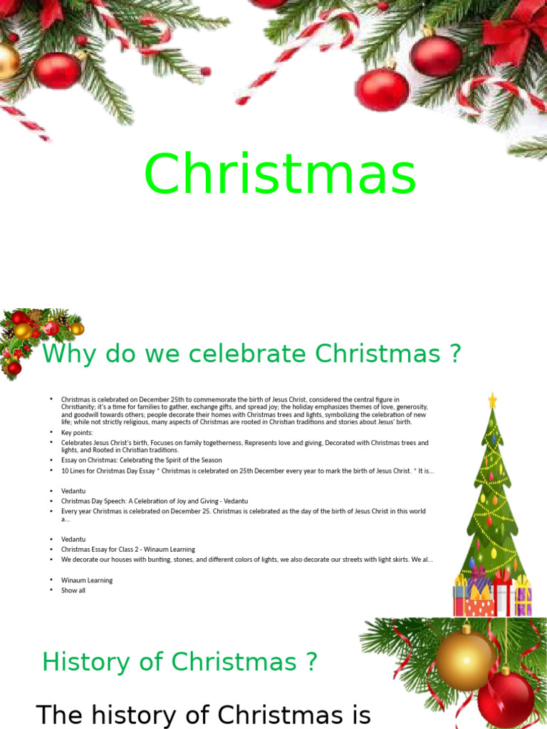 Understanding Christmas Traditions | PDF