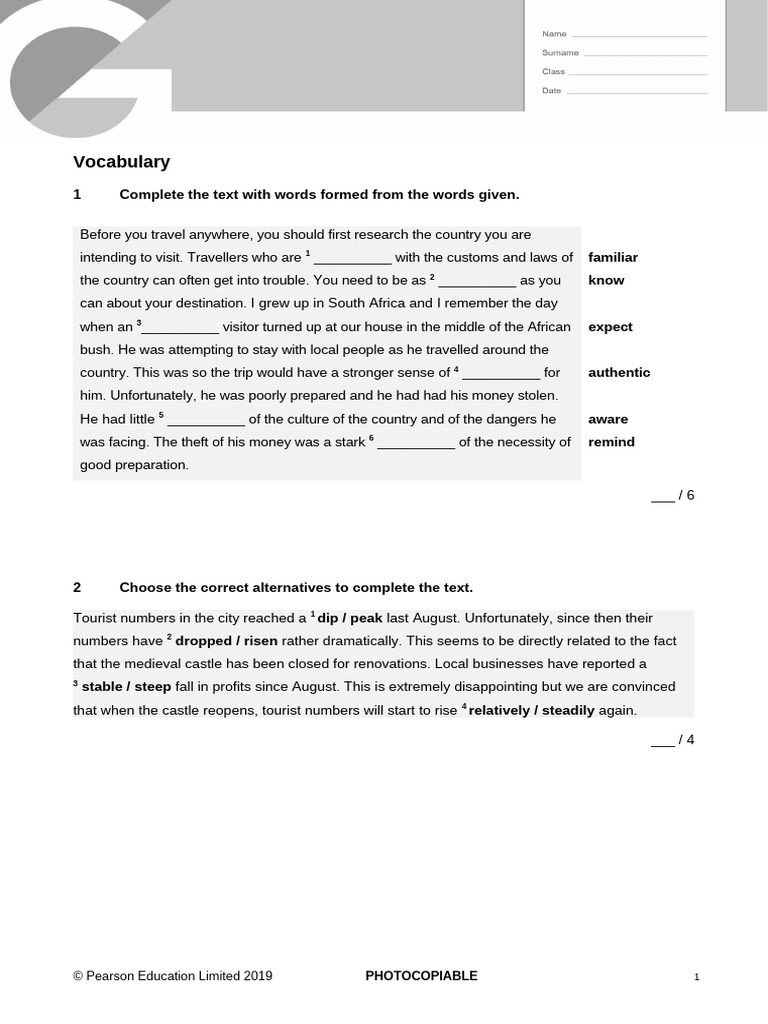 Gold C1 Advanced NE DF UT08 | PDF