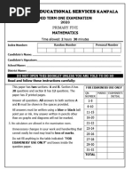 Grade 4 Maths Test November 2021 | PDF | Mathematics