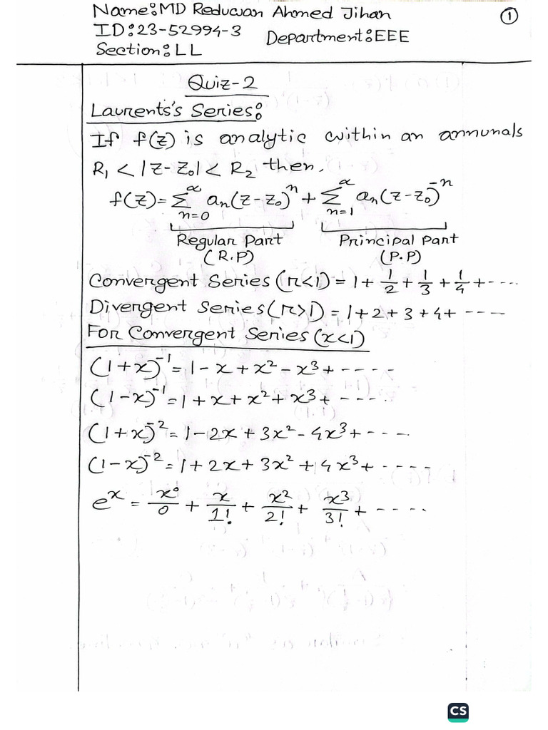 Math (Quiz-2) Solution | PDF