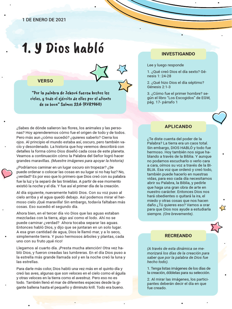 1_ Y Dios habló | PDF | Dios