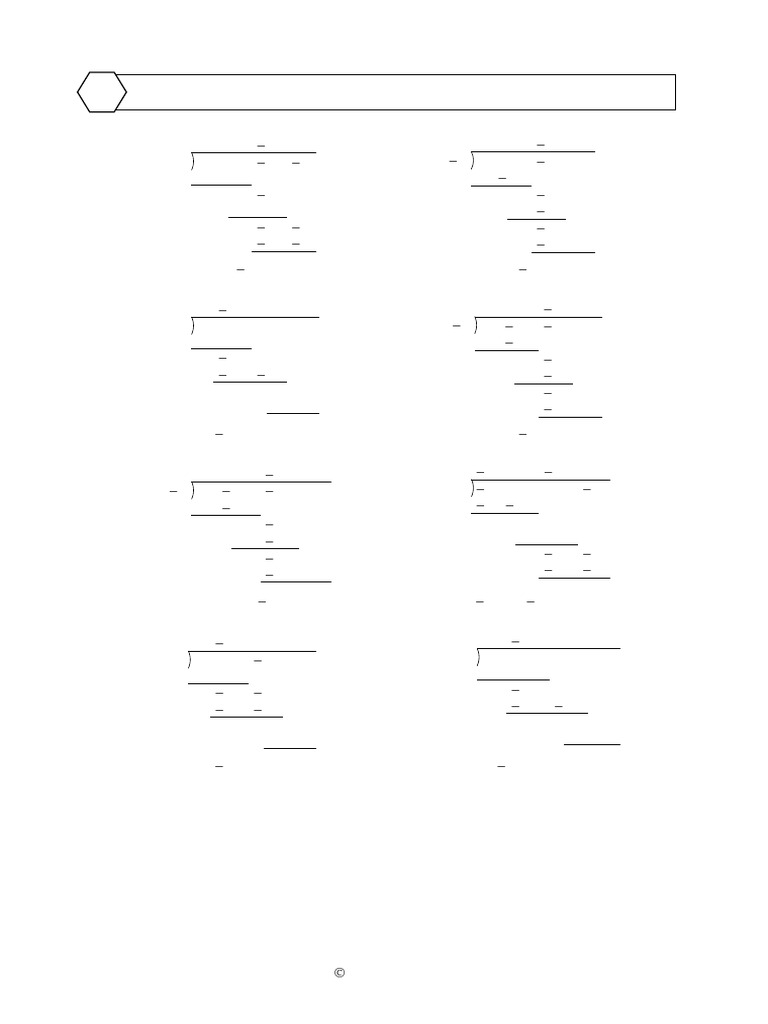 C2 Algebra - Answers | PDF